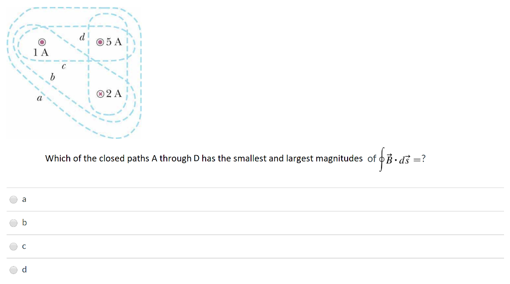Solved 12 A Which of the closed paths A through D has the | Chegg.com