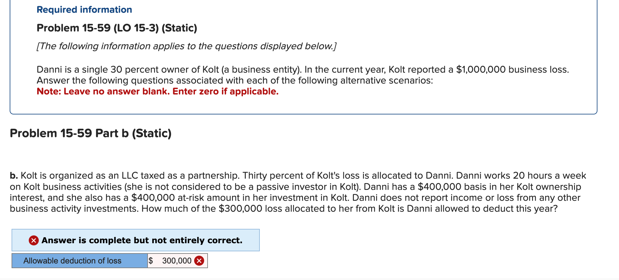 Solved Required informationProblem 15-59 (LO | Chegg.com