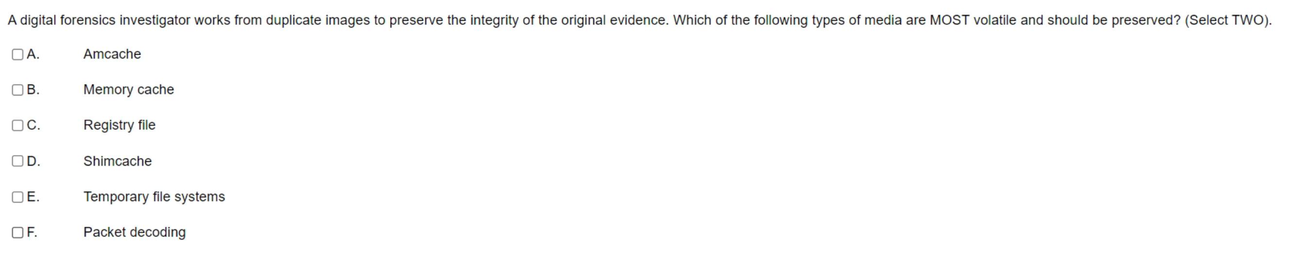 Solved A digital forensics investigator works from duplicate | Chegg.com