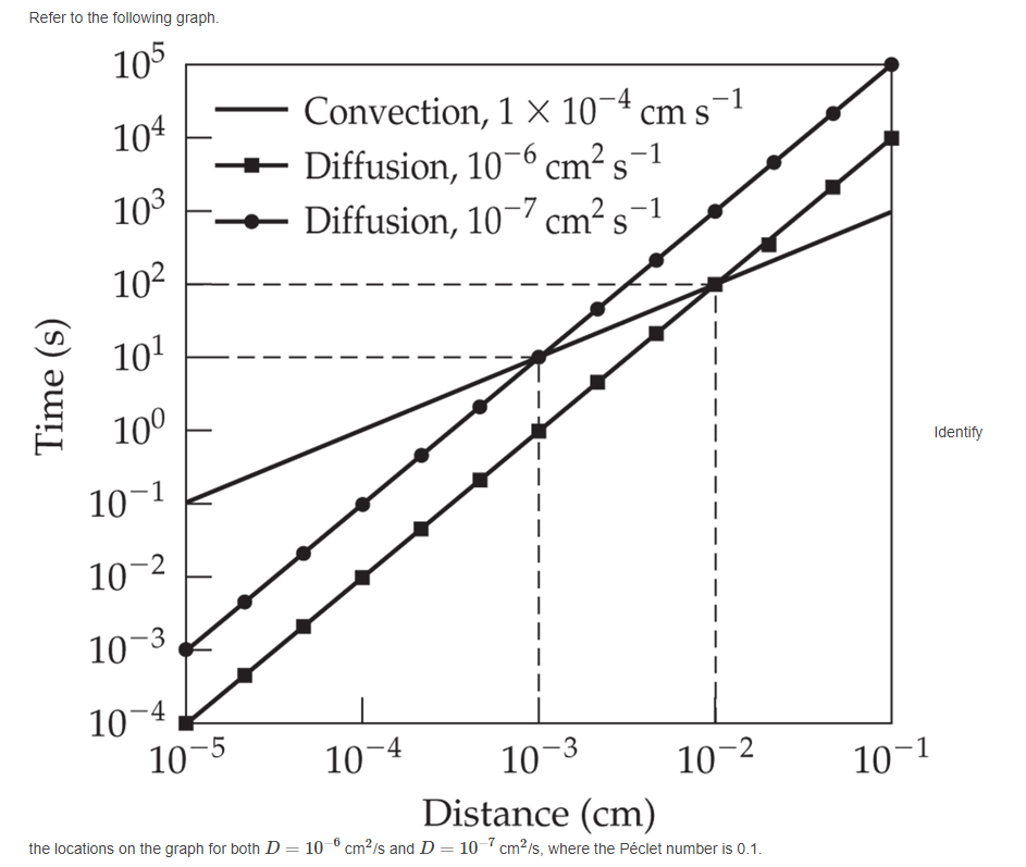 Solved Refer to the following graph. 105 104 Convection, 1 x | Chegg.com