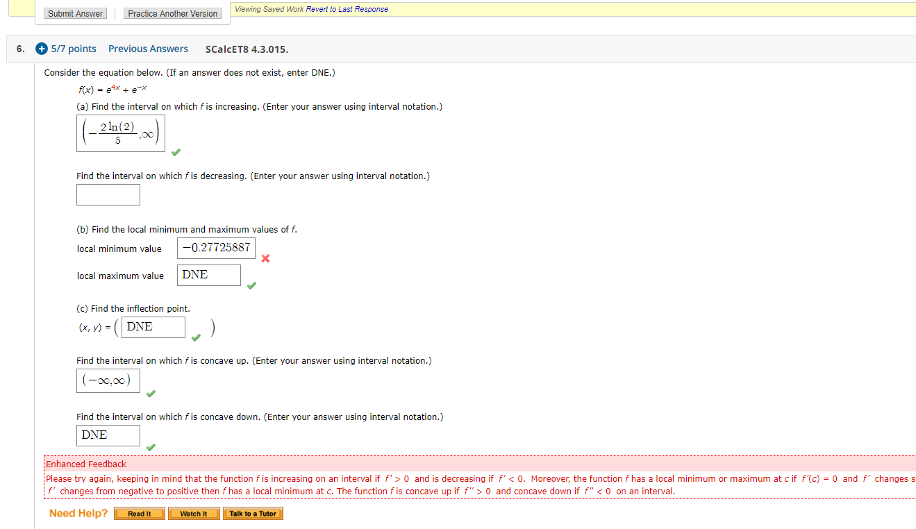Solved Viewing Saved Work Revert to Last Response Submit | Chegg.com