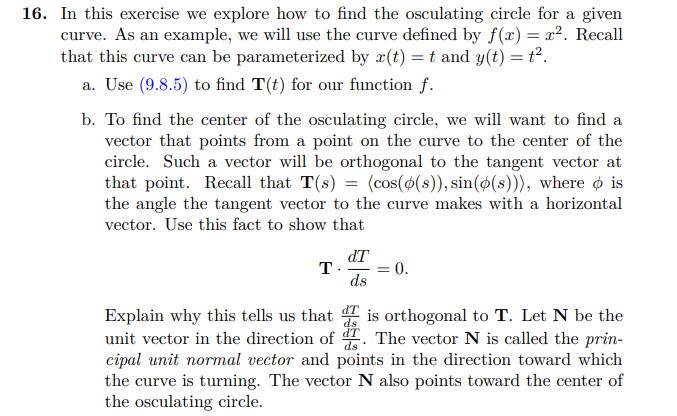 16. In this exercise we explore how to find the | Chegg.com