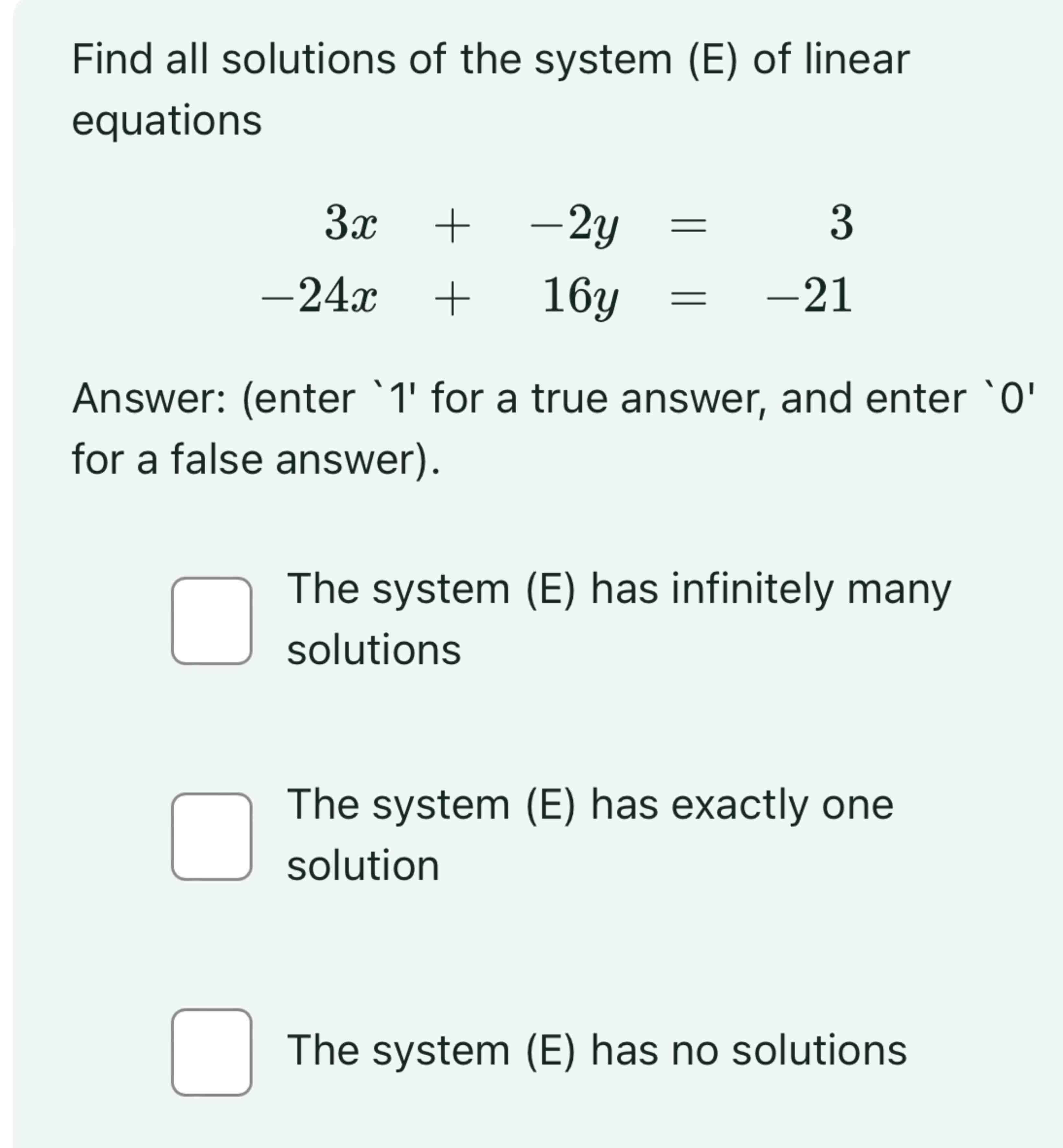 Solved Find All Solutions Of The System E ﻿of
