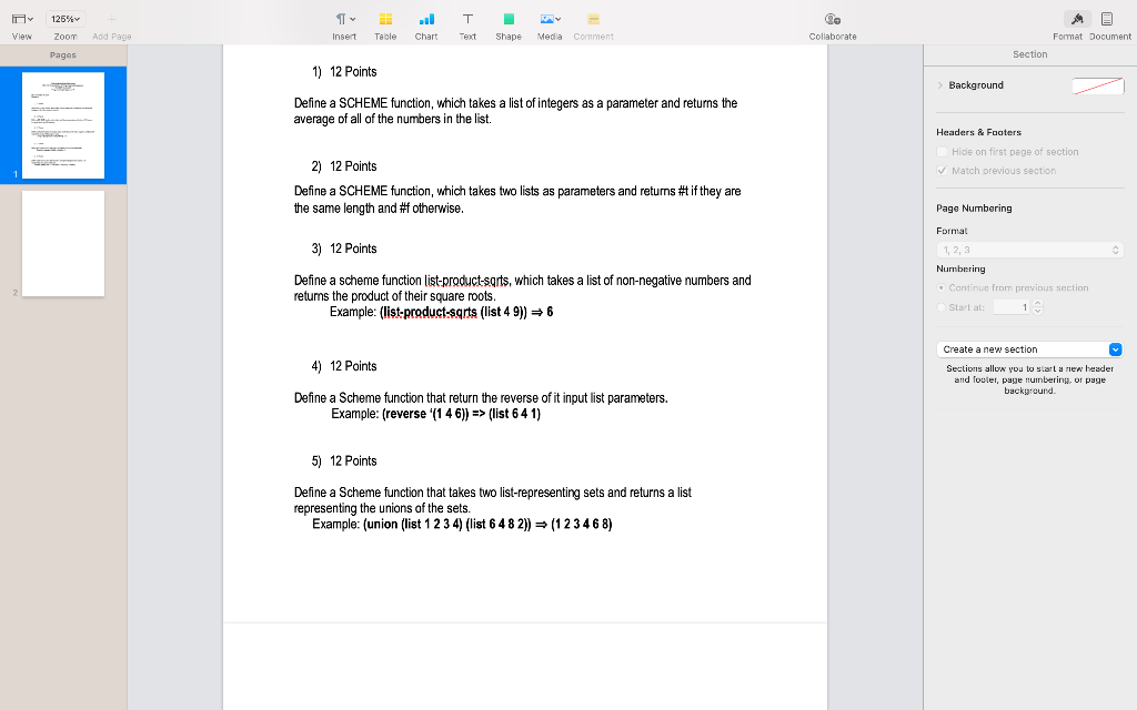 Solved Define a SCHEME function, which takes a list of | Chegg.com