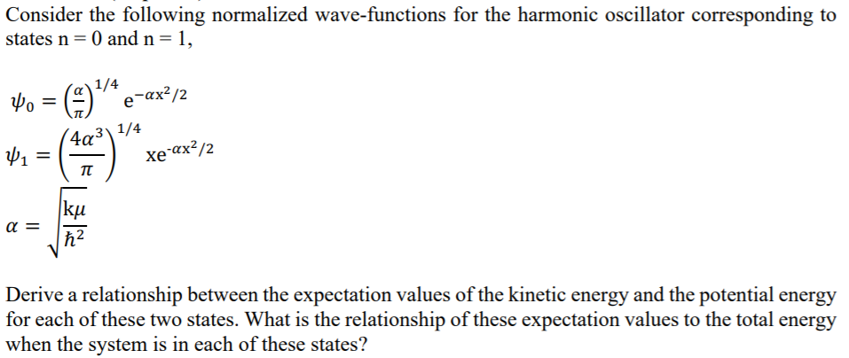 Solved Consider the following normalized wave-functions for | Chegg.com