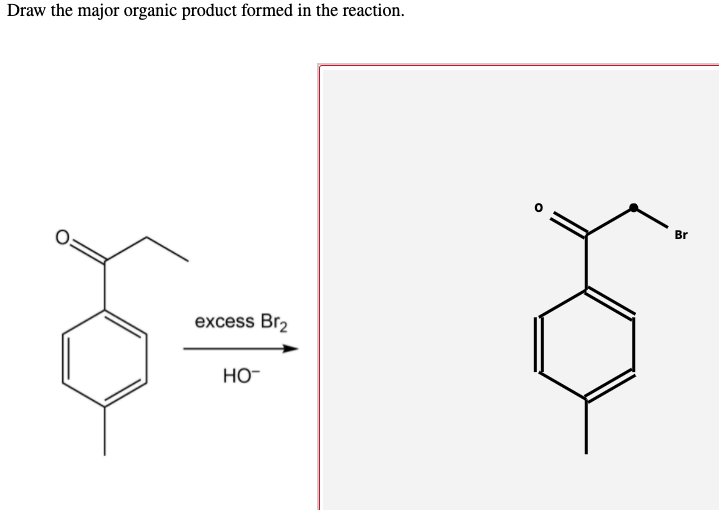 Solved Draw the major organic product formed in the | Chegg.com