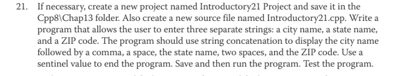Solved 20. If necessary, create a new project named | Chegg.com