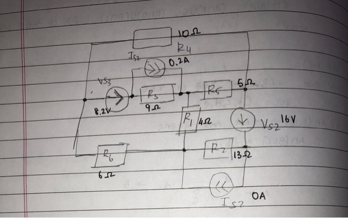 Solved Calculate branch currents using mesh method | Chegg.com