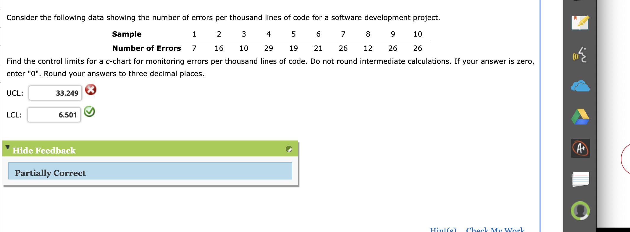 Solved Consider the following data showing the number of | Chegg.com