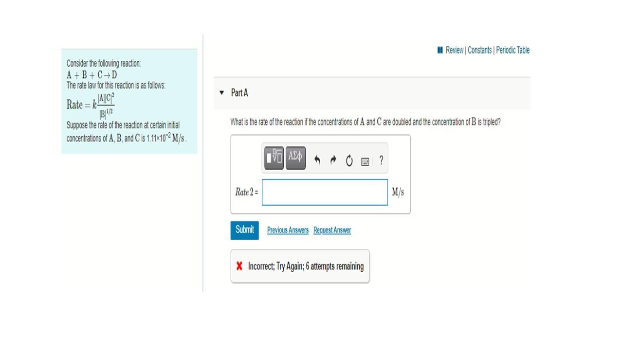 Solved II Review Constants Periodic Table Consider the | Chegg.com