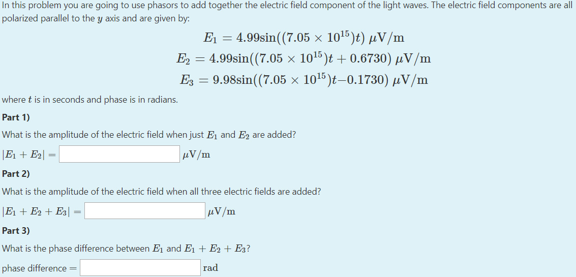 Solved In this problem you are going to use phasors to add | Chegg.com