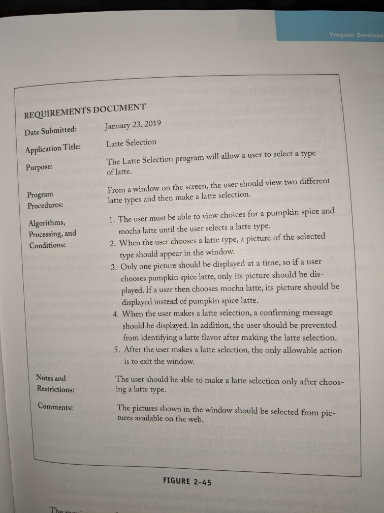 Solved Create a requirements document and a Use Case | Chegg.com