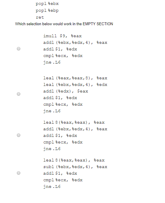 Solved QUESTION 25 x86-64-assembler-summary-sheet.pdf The | Chegg.com