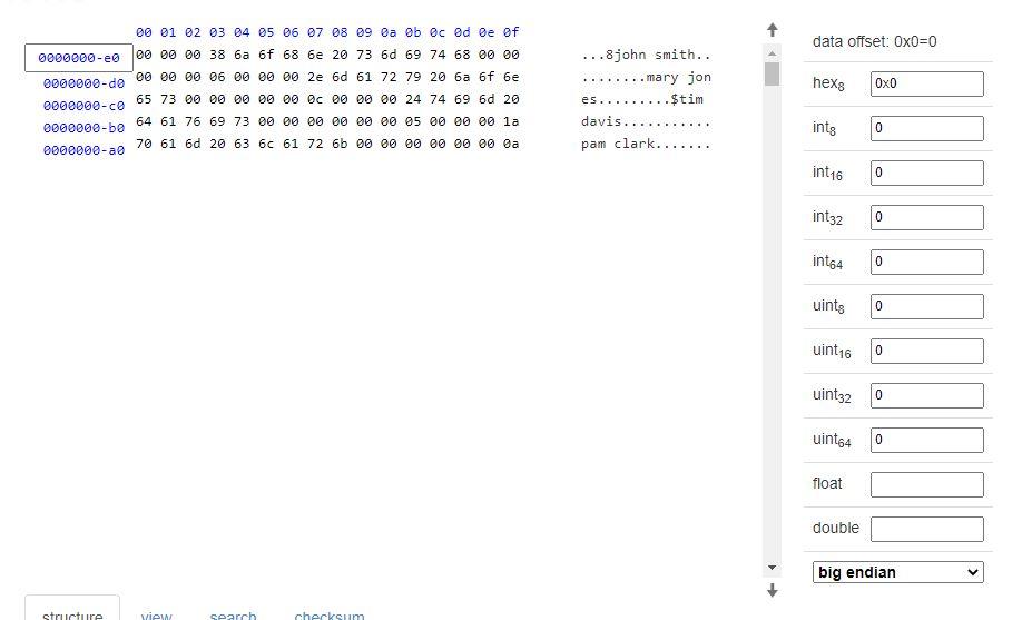 data offset: Ox0=0 00 01 02 03 04 05 06 07 08 09 Oa | Chegg.com