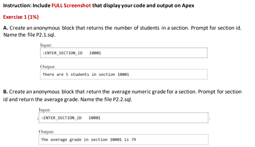 Solved Instruction: Include FULL Screenshot that display | Chegg.com