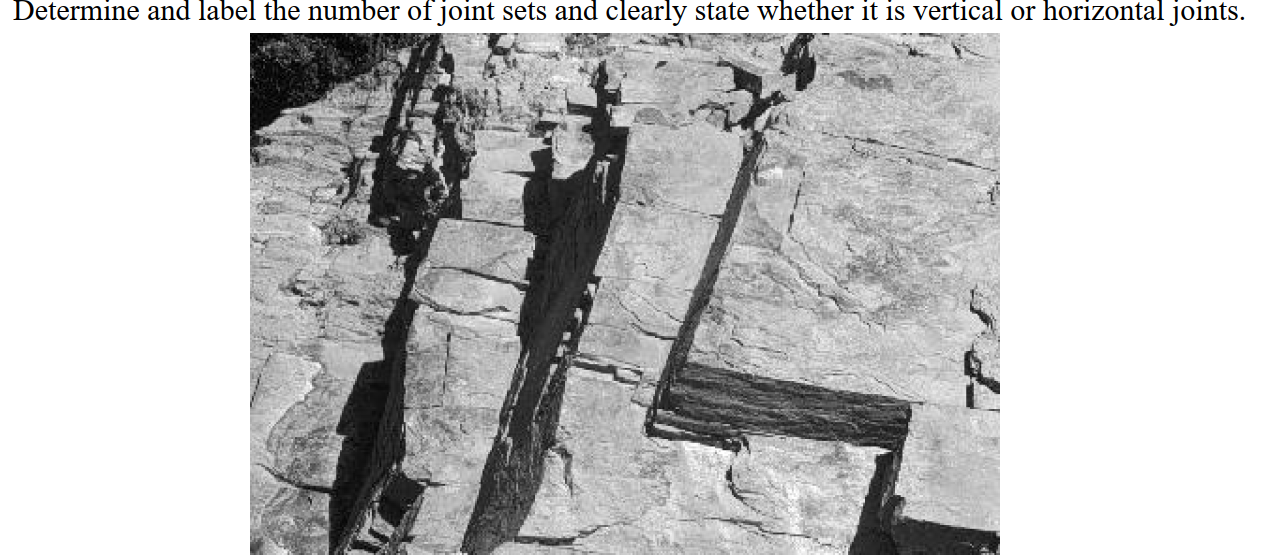 Solved Determine and label the number of joint sets and | Chegg.com