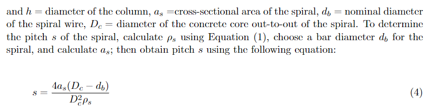 Solved A spirally reinforced circular column is subjected to | Chegg.com