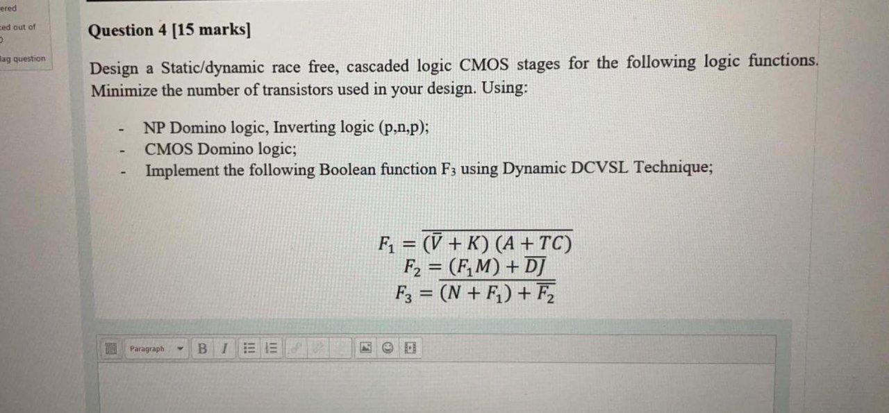 Solved ered ced out of 3 Tag question Question 4 [15 marks] | Chegg.com