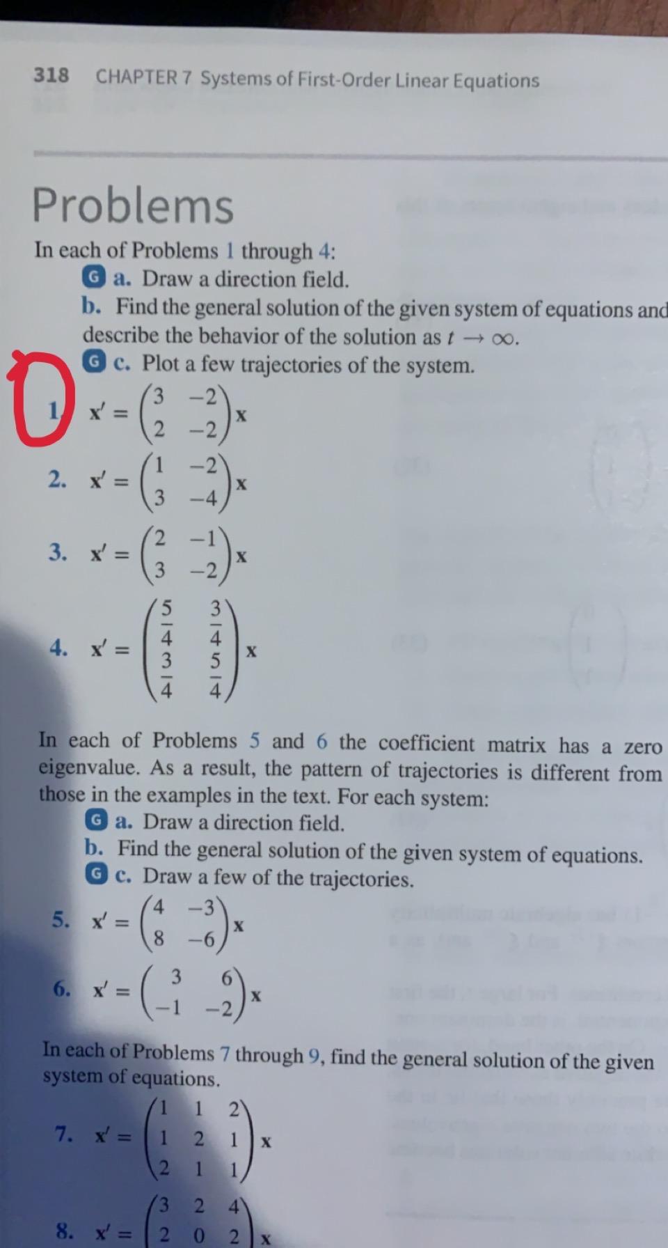 Solved 318 Chapter 7 Systems Of First Order Linear Equations