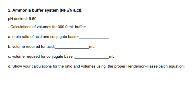 Solved a. Acetate buffer system (HC2H3O2/NaC2H3O2): 1. | Chegg.com