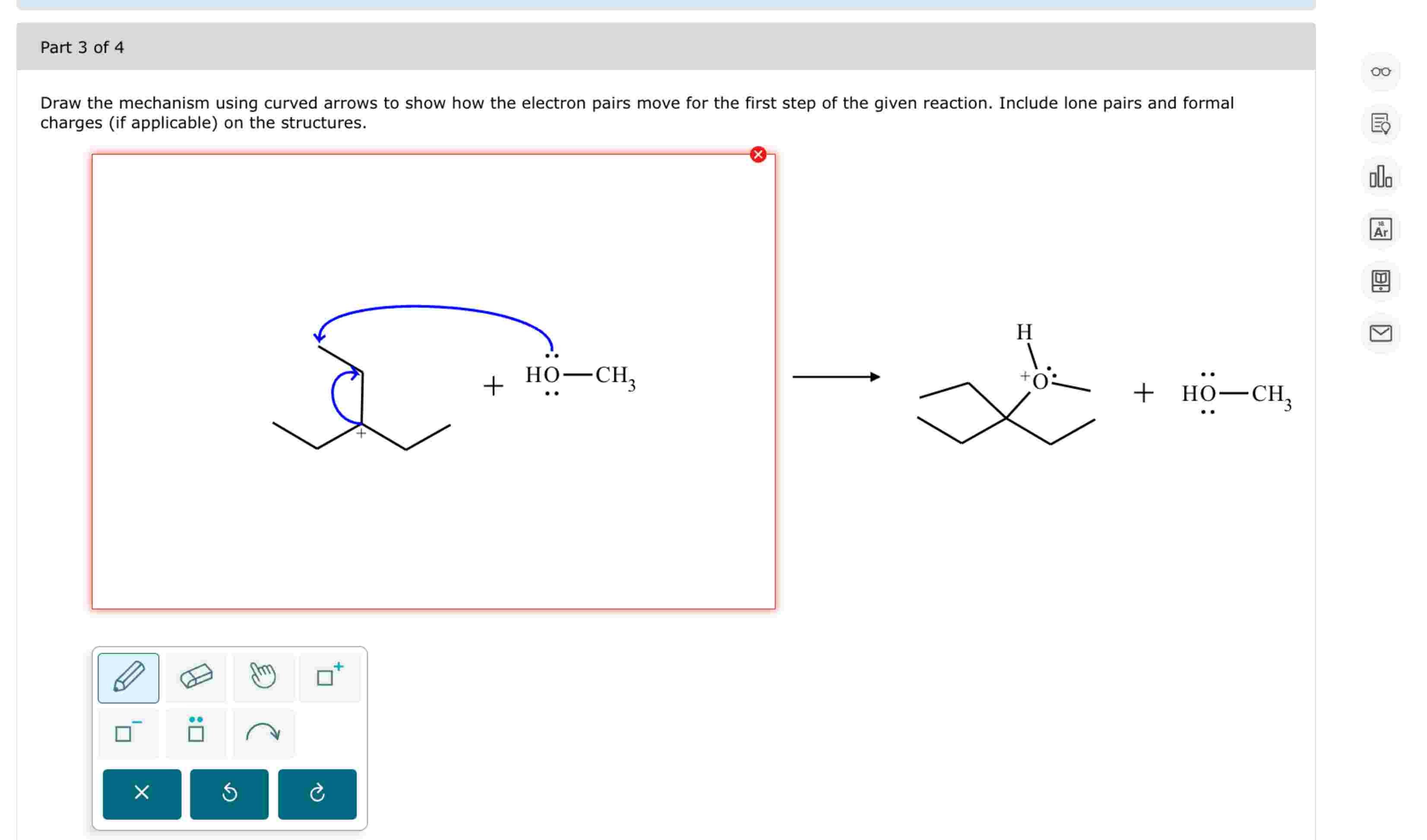 Solved Draw the mechanism using curved arrows to show how | Chegg.com