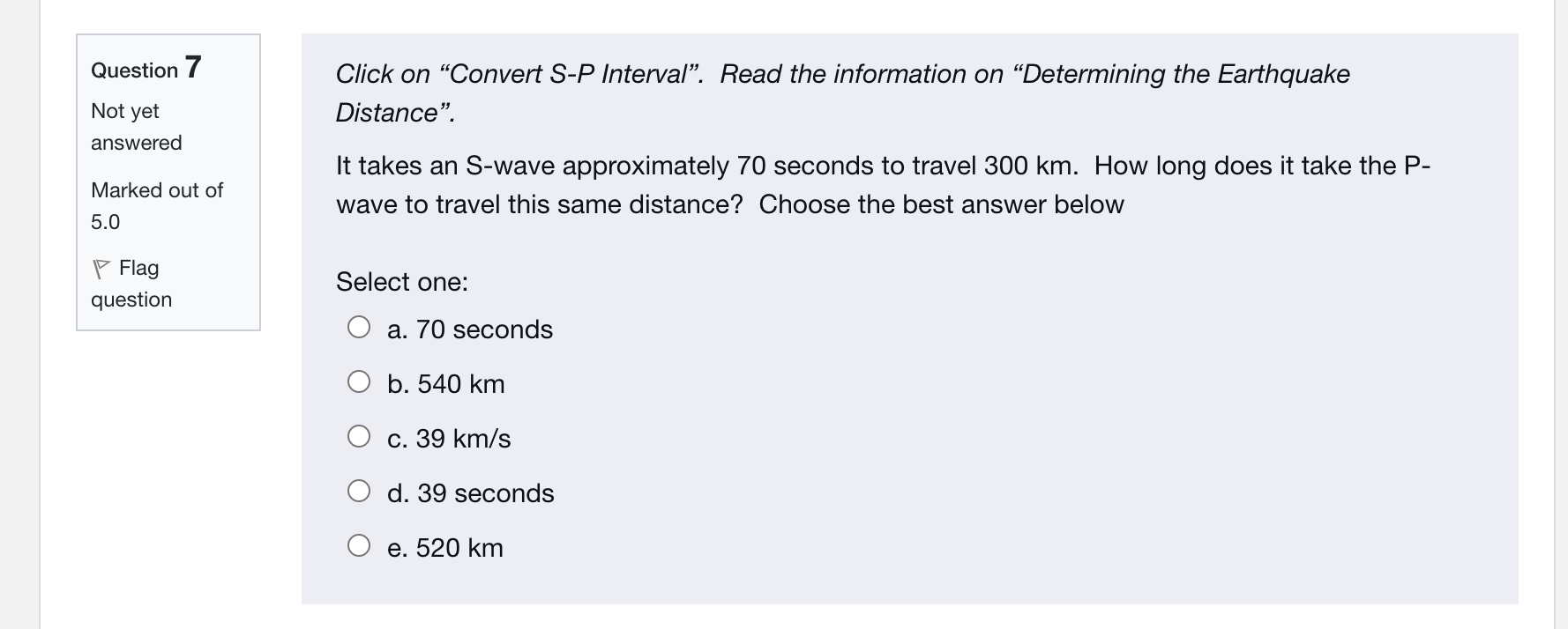 Solved Question 7 Click on “Convert S-P Interval”. Read the | Chegg.com