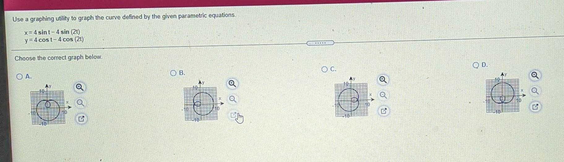 Solved Use a graphing utility to graph the curve defined by | Chegg.com