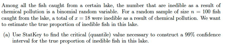 Solved Among all the fish caught from a certain lake, the | Chegg.com