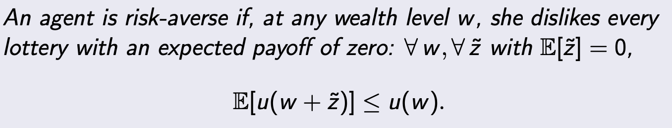 Solved Prove that an agent is risk-averse (see the | Chegg.com