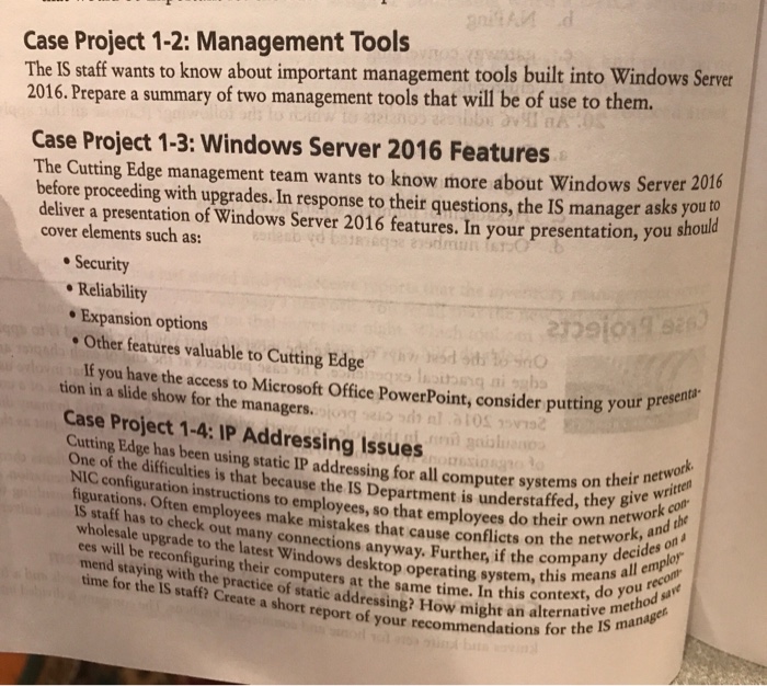 Solved Textbook: Hands-On Microsoft® Windows® Server 2016, | Chegg.com