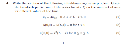Solved For the Graph use software like Matlab or something | Chegg.com