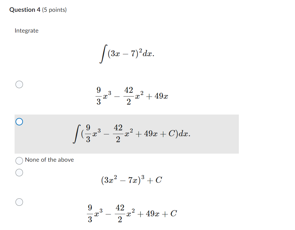 Solved Integrate | Chegg.com