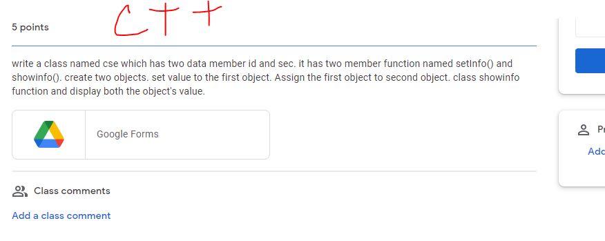 Solved ctt 5 points write a class named cse which has two | Chegg.com