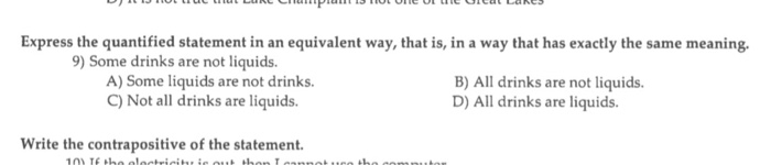 Solved Express the quantified statement in an equivalent | Chegg.com