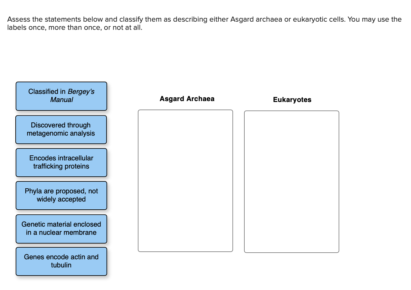 Solved Assess the statements below and classify them as | Chegg.com