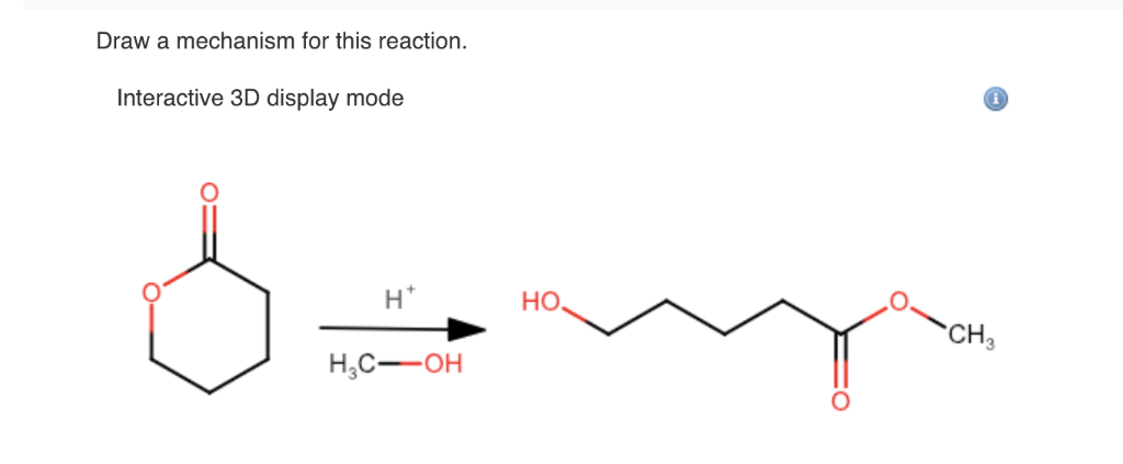 Solved Draw a mechanism for this reaction Interactive 3D | Chegg.com