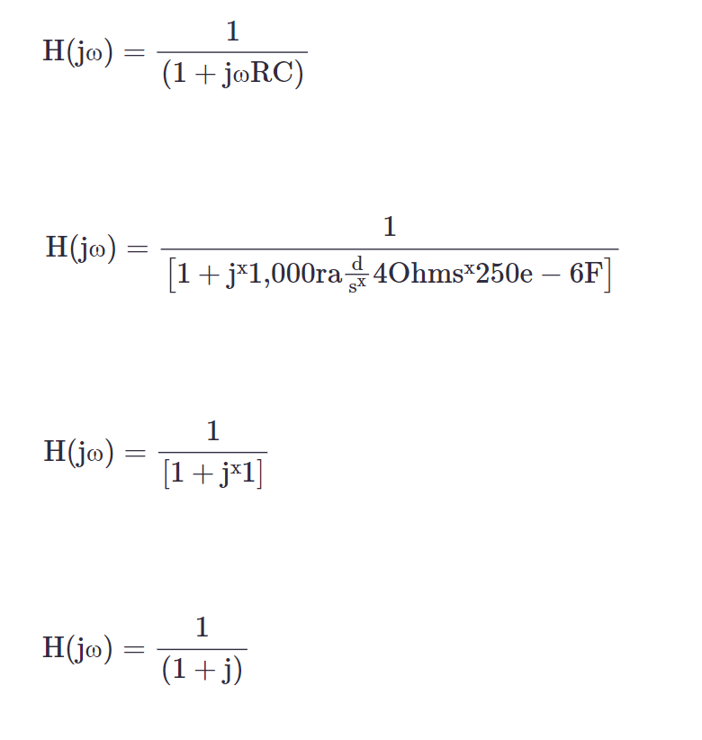 Solved Plot the transfer function H(j\omega ) ﻿of the | Chegg.com