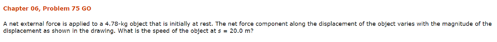 Solved Chapter 06, Problem 75 GO A net external force is | Chegg.com