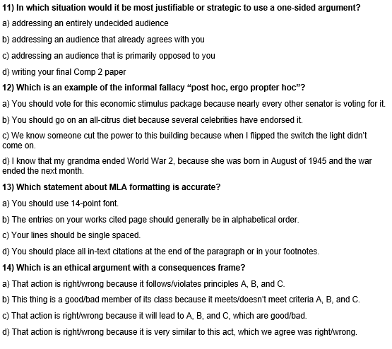 Solved 11) In which situation would it be most justifiable | Chegg.com