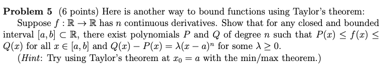 Problem 5 (6 points) Here is another way to bound | Chegg.com
