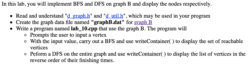 Lab Implement Bfs Dfs Graph B Display Nodes Respectively Read ... Lab Implement Bfs Dfs Graph B Display Nodes Respectively Read ...