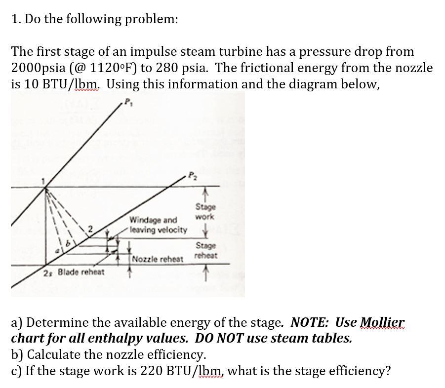 Solved 1. Do the following problem: The first stage of an | Chegg.com