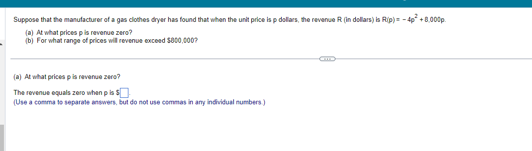 Solved a needs to an answer with two numbers with a | Chegg.com