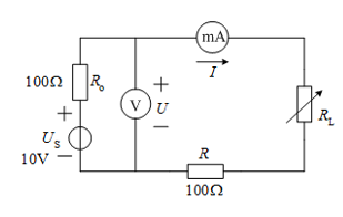 Solved (mA) V 10092 R + Us 10V : R R 10022 (mA) I + R VU | Chegg.com