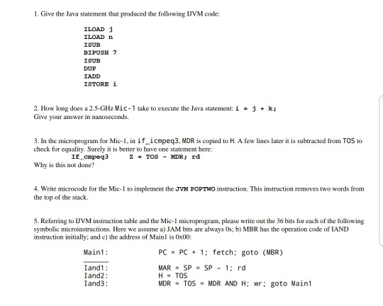 Solved 1. Give the Java statement that produced the | Chegg.com