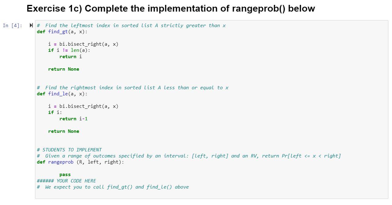 Solved Exercise 1: Data structures for discrete RVs: PDFs | Chegg.com