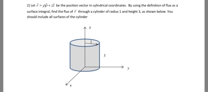 Solved 2) Let r-pp + # be the position vector in cylindrical | Chegg.com
