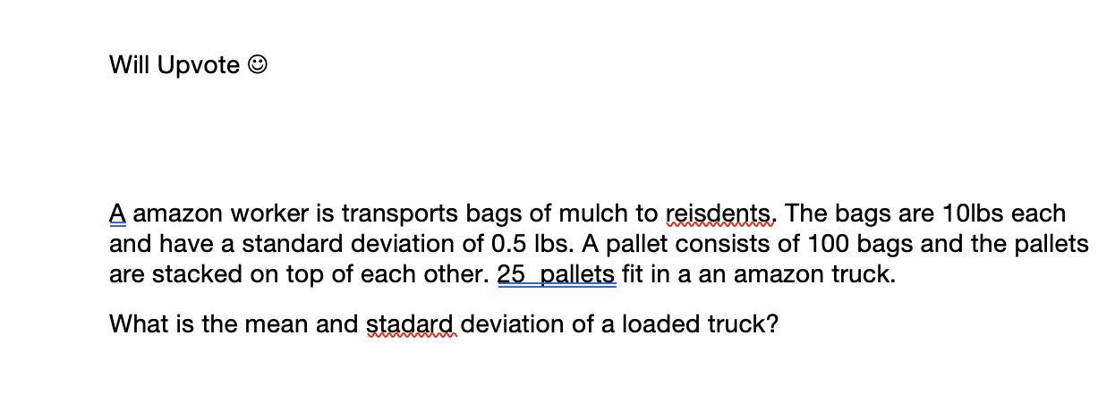 Solved Will Upvote A amazon worker is transports bags of | Chegg.com
