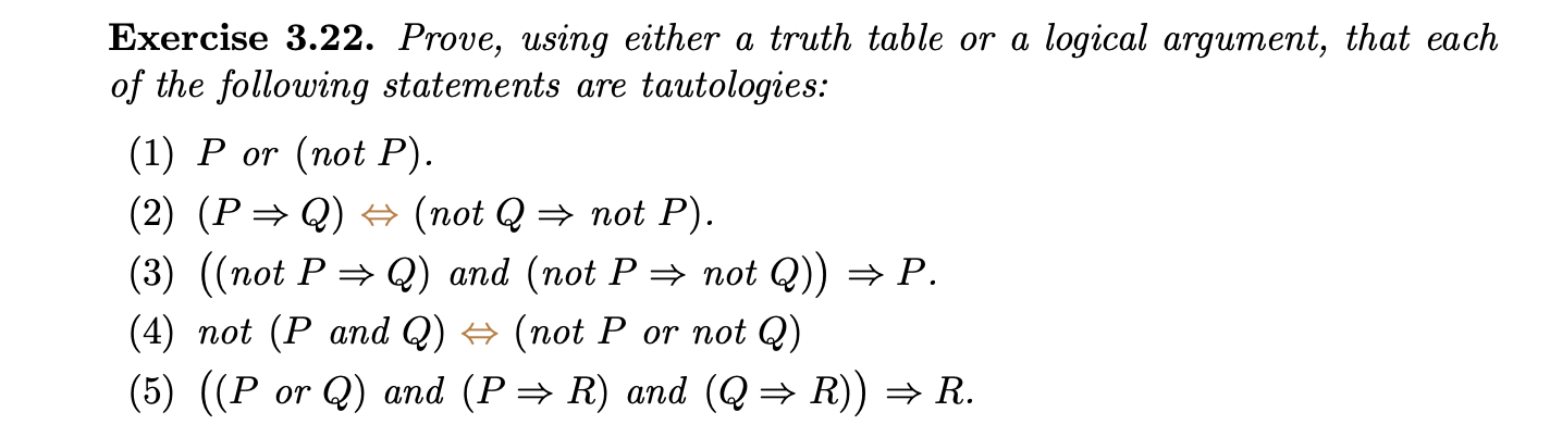 Solved Exercise 3.22. Prove, using either a truth table or a | Chegg.com