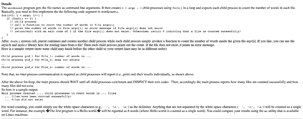 Solved *Please show me the code as well as how to compile | Chegg.com